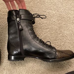 Alexandre Birman | Shoes | New Alexandre Birman Black Leather Combat ...